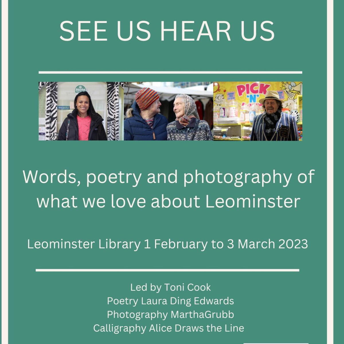 See us Hear us Exhibition - Leominster Library | Visit Herefordshire